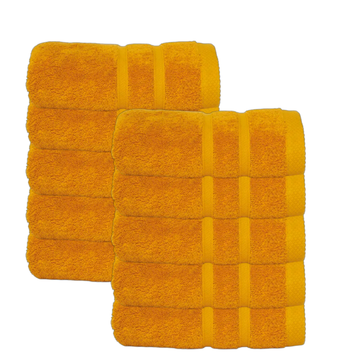 Okergele hotel handdoeken – 10 stuks | Luxe katoen 675 g/m² – Handdoek.nl